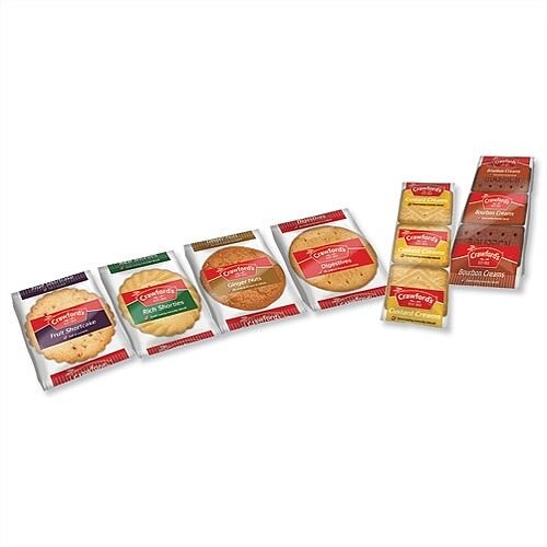 Crawfords Individually Packaged Assorted Mini Biscuit Packs 6 Varieties Pack 100 Hunt Office Ireland
