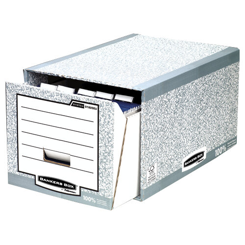 Fellowes Bankers Box System Storage Drawer Grey and White 01820 - Hunt ...