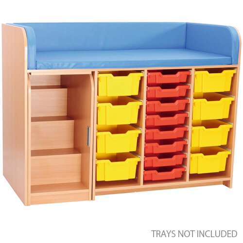 Large Changing Table With Left-Side Pull Out Stairs Birch 150 x 75 x 88 ...