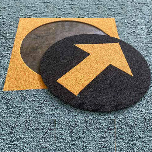 Desso Icons Wayfinding Carpet Tiles 50x50cm Yellow Arrow - HuntOffice ...