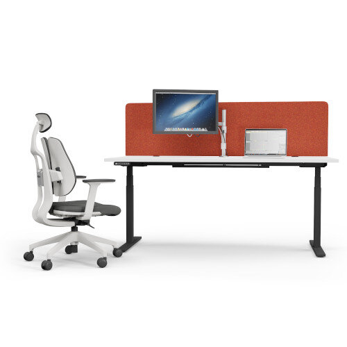 LEAP Electric Height Adjustable Rectangular Sit Stand Desk Portal Top ...