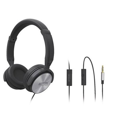 TDK ST170 Over Ear Headset In-Line Microphone Black Ref t32842 - Hunt ...