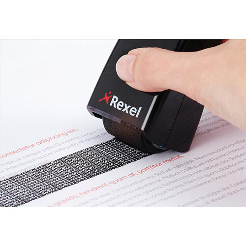 Rexel ID Guard Retractable Ink Roller Black with Black Ink Pack of 5 ...