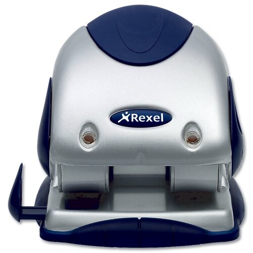 Rexel P240 Punch 2 Hole Heavy Duty Silver and Blue with Nameplate 40 ...