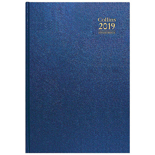 Collins A53 2019 A5 Appointment Diary Day to A Page Assorted Colours ...