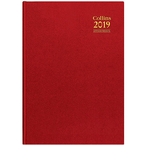 Collins A53 2019 A5 Appointment Diary Day to A Page Assorted Colours ...