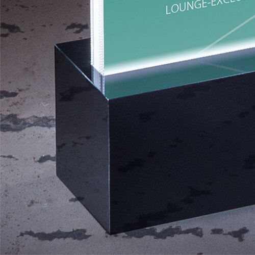 Sigel Table-top Display Frame LED Double-sided Luminous DL Clear/Black ...