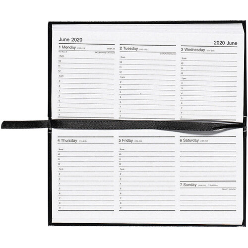 5 Star Office 2020 Slim Landscape Pocket Diary Week to View Casebound ...