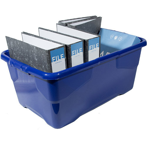 Strata Curve Box 42 Litre Blue Ref XW202B-LBL - Hunt Office Ireland
