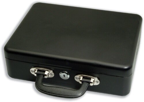 Helix Petty Cash Box with Organiser Coin Tray 8-Part and Note Section 3 ...