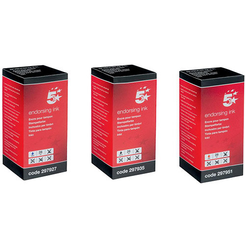 Black Endorsing Ink 28ml 5 Star - Hunt Office Ireland