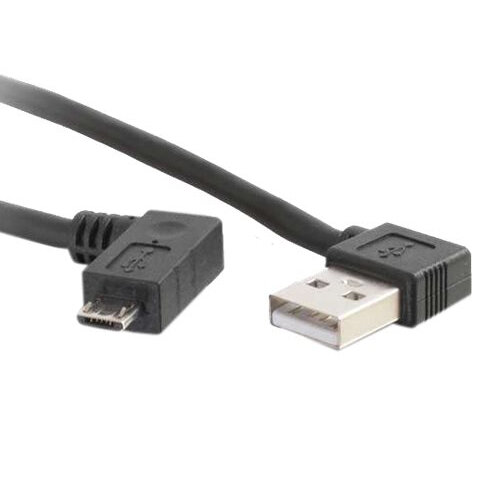 C2G USB 2.0 A Right Angle to Micro-USB B Right Angle Cable - USB cable ...