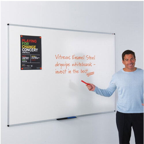 Write-on - Whiteboard - 1200 x 1200 mm - vitreous enamel steel ...