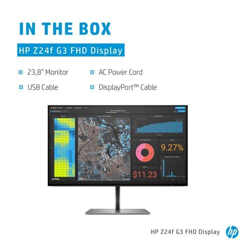HP Z24f G3 24 Inch Full HD IPS (1080P) Led Monitor 3G828AT#ABU ...