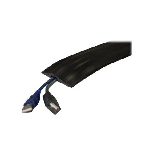 Kensington Cable Curb Single Channel - Cable floor guard - black - 150 ...