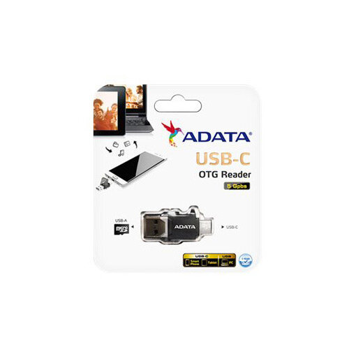 ADATA USB-C OTG Reader - Card reader (microSD, microSDHC, microSDXC) - USB-C - Hunt Office Ireland