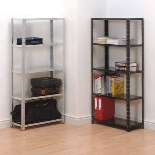 Light Duty Bolted 5-Shelf Unit Black Zamba Storage Solutions - Hunt ...