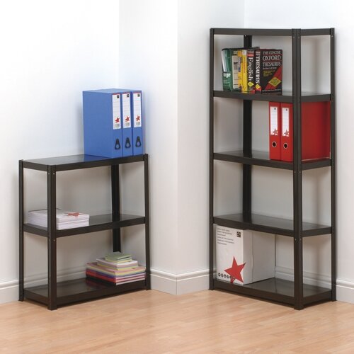 Light Duty Boltless 3-Shelf Unit Black Zamba Storage Solutions ...