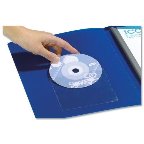 Durable Pocketfix Self Adhesive Transparent Top Opening CD Pocket and ...