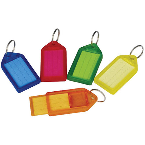 Key Hanger Sliding with Fob Label Area Tag Size Medium Assorted Pack of ...
