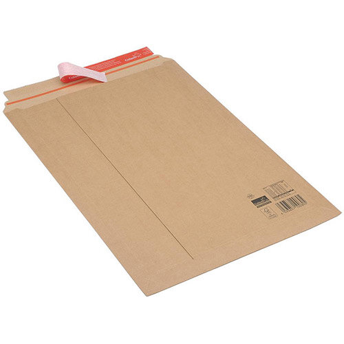 Corrugated A4 Plus 400gsm Brown Envelopes Dual Seal System Tear Strip ...