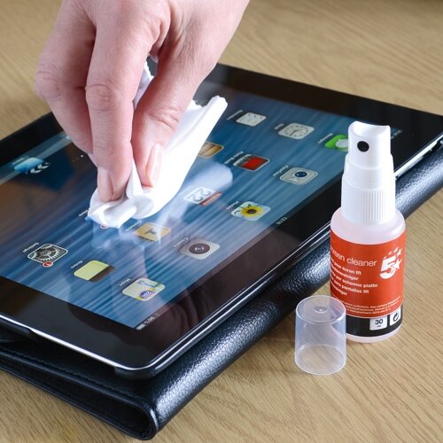 TFT Screen Cleaner Fluid and Microfibre Cleaning Cloth 5 Star - Hunt ...