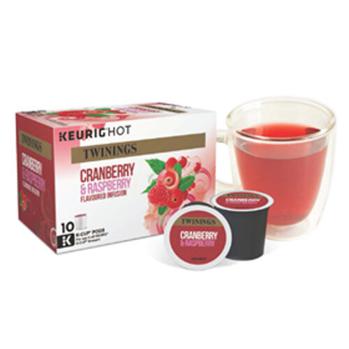 Twinings Cranberry & Raspberry Infusion Tea 10 K-Cup Pods for Keurig ...