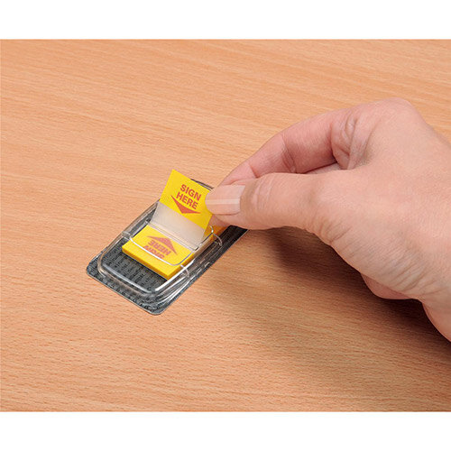 5 Star Sign Here Index Flags Tab With Red Arrow 50x25mm 10 Wallets of ...