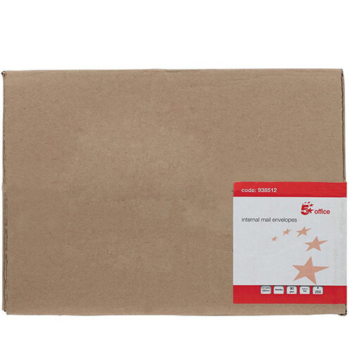 5 Star Office C4 Internal Mail Envelopes Resealable 90gsm Manilla Pack ...