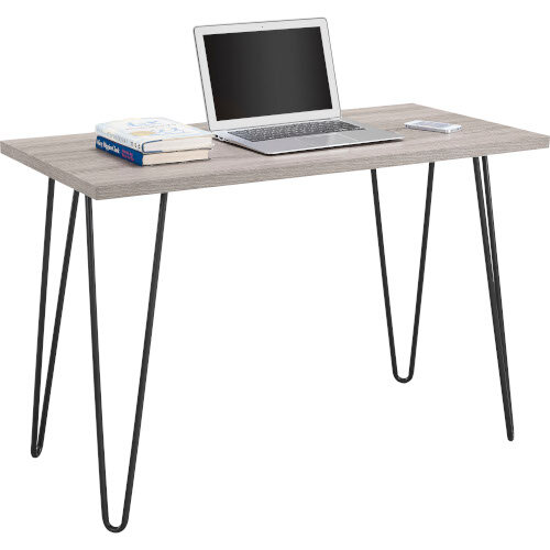 Owen Retro Home Office Desk - Weathered Oak - HuntOffice Ireland
