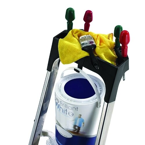 Abru Promaster Aluminium High Handrail 5 Tread Step Ladder 1.03m High ...
