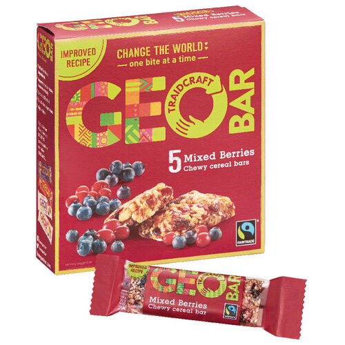 Geo Bar Mixed Berries Individually Wrapped Cereal Bars 35g Pack of 5 ...