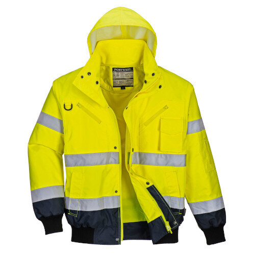 Portwest C465 3in1 Bomber Jacket 3:2 Yellow & Navy 6XL - Hunt Office ...