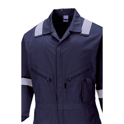Portwest C814 Iona Cotton Coverall Navy Medium - Hunt Office Ireland