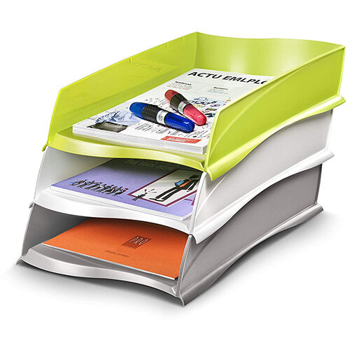 CEP Ellypse Xtra Strong Letter Tray Taupe - Hunt Office Ireland