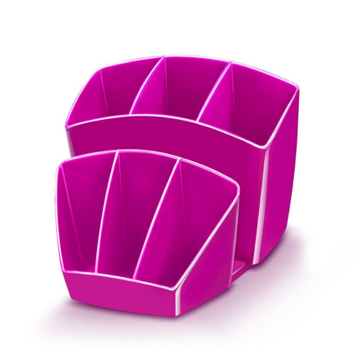 Ceppro Gloss Desk Tidy Pink 580G Pink - Hunt Office Ireland