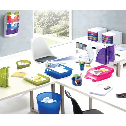 CEP 4 Drawer Organiser Multicolour Recycled - Hunt Office Ireland