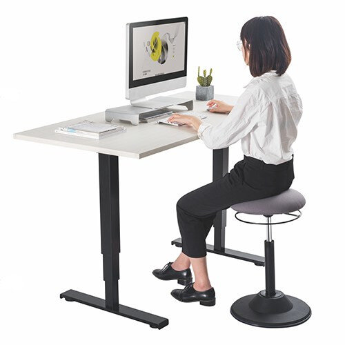 Adjustable Height Ergonomic Active Wobble Stool Grey Seat Height 506 ...