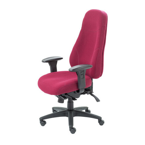 Cheetah Fabric Heavy Duty 24 Hour Task Operator Office Chair Seat Slide ...
