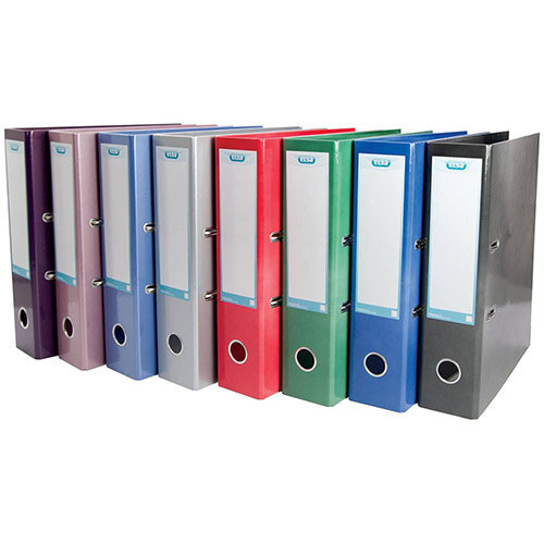 Elba Lever Arch File Laminated Gloss Finish 70mm Capacity A4 Metallic ...