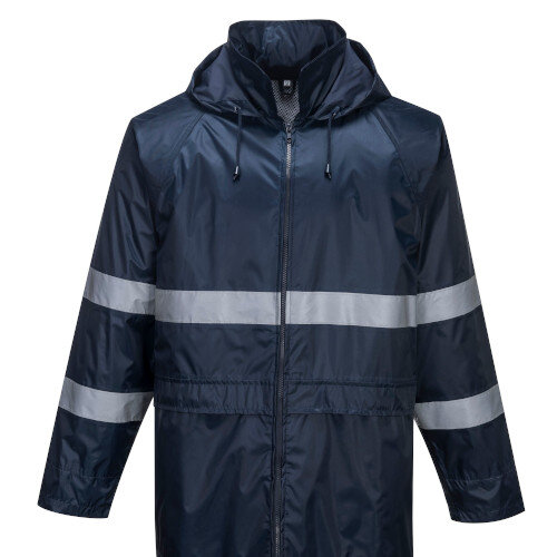 Portwest F438 Classic Iona Rain Coat Navy Small - Hunt Office Ireland