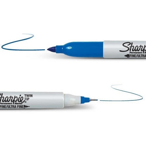 Sharpie Twin Tip Permanent Marker Blue Pack of 12 S0811120 - Hunt ...