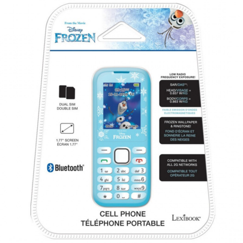 Lexibook Disney Frozen Dual Sim 2G Mobile Phone FM Radio, Bluetooth and ...
