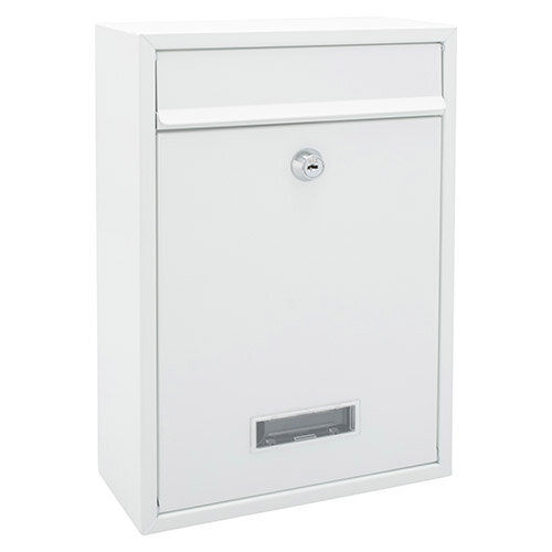 Style MB27W Galvanized Steel Post Box White H310 xW215xD70mm buy online ...
