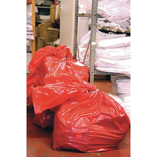 Medium Duty Laundry Soluble Strip Bags Red 50L (Pack of 200) - Hunt ...
