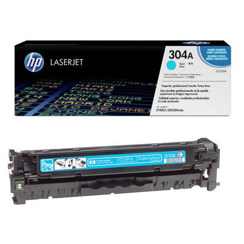 HP 304A Cyan LaserJet Toner Cartridge CC531A - Hunt Office Ireland