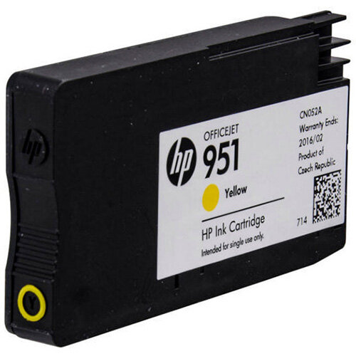 HP 951 Original Inkjet Cartridge Yellow CN052AE - Hunt Office Ireland