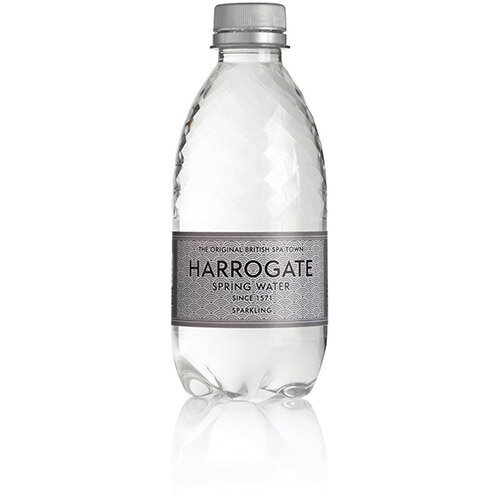 Harrogate Sparkling Water Plastic 330ml Bottle Silver Label Pack of 30 ...