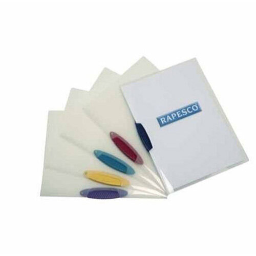 Rapesco Pivot Clip File A4 Pack of 5 Assorted 0786 - Hunt Office Ireland