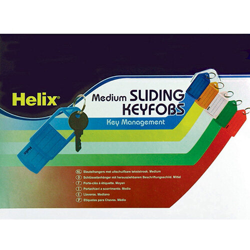 Helix Assorted Sliding Key Fobs Medium Assorted Pack of 50 - Hunt ...